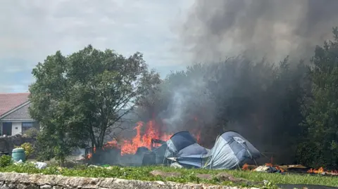 'Proper Guernsey spirit' shown during barn blaze