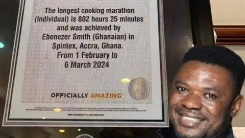 Ebenezer Smith: Ghana chef accused of faking Guinness World Records ...