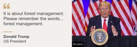 US West Coast fires: Is Trump right to blame forest management? - BBC News