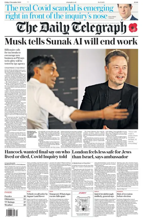 Scotland's papers: Sturgeon transparency claim and 'AI will end work'