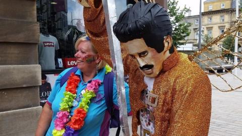 Pride UK: Parade and concert brings colour to city streets - BBC News