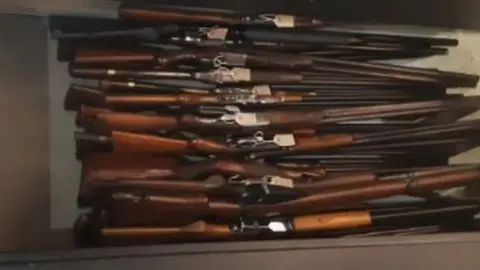 Seventy illegal weapons seized in Corfton, Shropshire