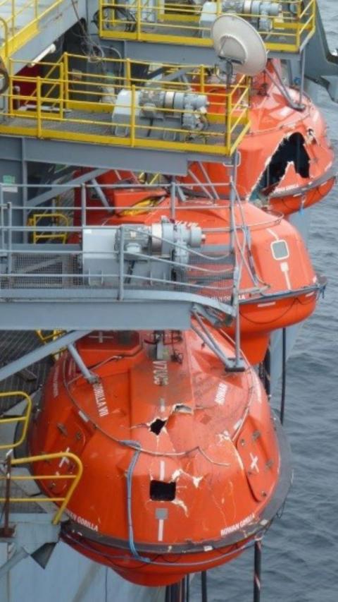 Firm fined £130,000 after 'catastrophic' North Sea crane collapse - BBC ...