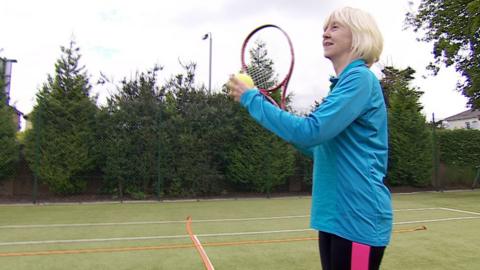 Tennis is a smash for blind and visually-impaired people - BBC News