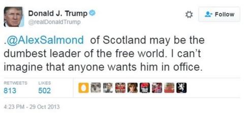 President-elect Donald Trump and his uneasy relationship with Scotland ...