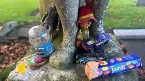 Why are toys left at boy's Liverpool cemetery grave 92 years on?