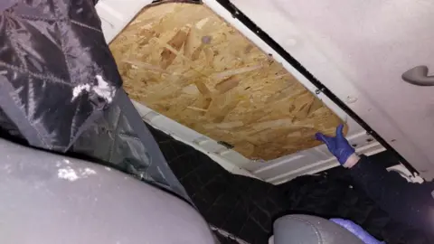 Dover people-smuggler had four teens in bolted roof hatch