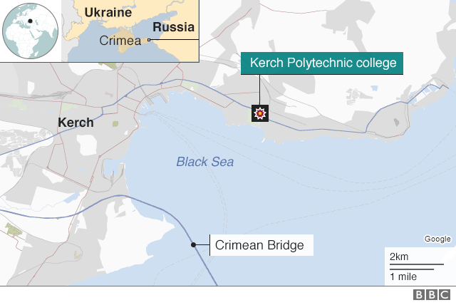 Crimea attack: Gun attack at Kerch college kills 19 - BBC News