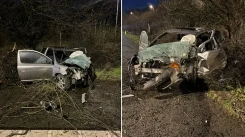 Driver crashes on M60 after 12-hour shift, prompting warning