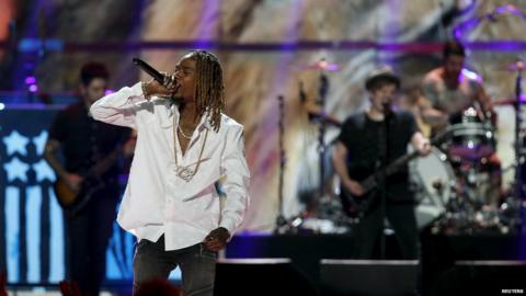 Fetty Wap treated in hospital after motorbike crash with car - BBC News