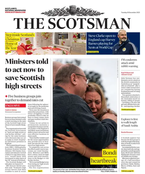 Scotland's papers: Scots Jews 'terrified' and NHS £1m suspensions bill