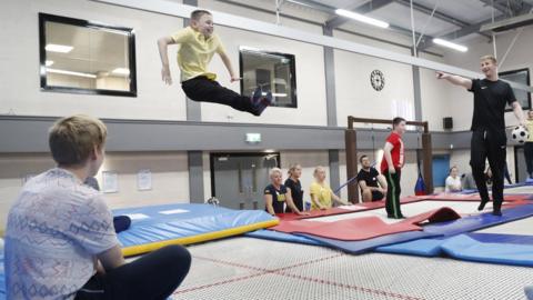 Rebound therapy: The zero-gravity exercise that gets children screaming ...