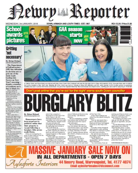 Weekly newspaper review: Storm damage, new year babies