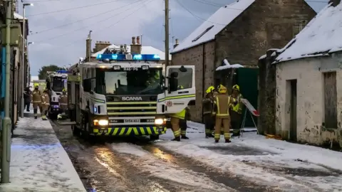 One dead after fire at property in Moray