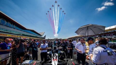 Silverstone celebrates 70 years since first Grand Prix - BBC News