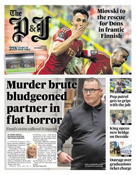 Scotland's papers: Police new recruits cut and Holly kidnap plot