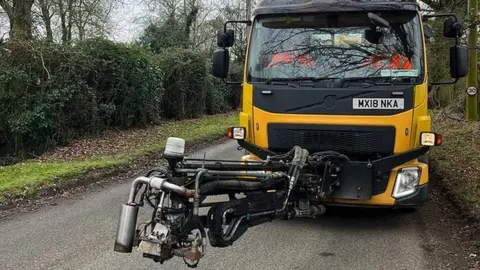 Pothole machine fuelled by vegetable oil to be used in Suffolk