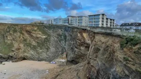 Whipsiderry cliff falls 'imminent' beachgoers warned