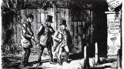 What was behind the garrotting panics of London?