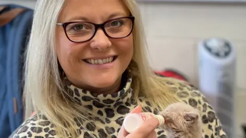 Tiny kitten saved from Hartlepool recycling plant picking line