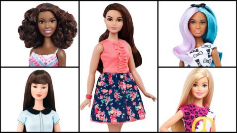 Barbie available in 'curvy, tall and petite' sizes - BBC News