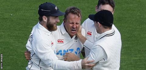 New Zealand beat England following one of all-time great finishes - BBC ...