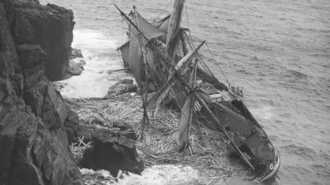 Slides showing shipwrecks off Cornwall up for sale