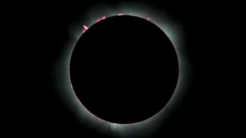 Total solar eclipse 2023: Rare event seen in Australia - BBC Newsround