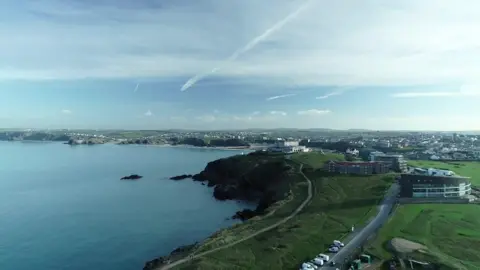 Dog rescued by RNLI after fall from Newquay cliff