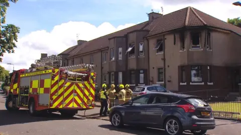 Three children die and mother critical after Paisley fire