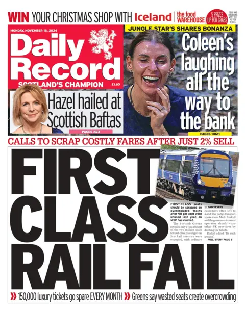 Scotland's papers: Two seats backlash against Flynn and 'first class ...