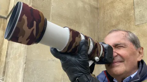 The minders with their eyes on the Cambridge peregrines