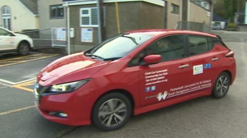 Rise in electric community car schemes in Wales - BBC News