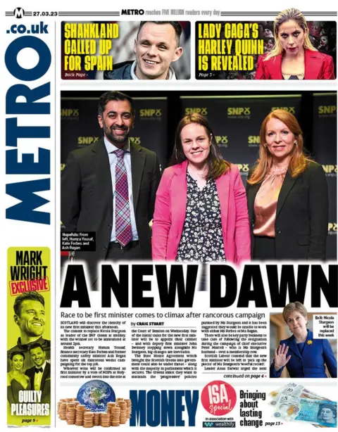 Scotland's papers: A 'new era' as next first minister to be revealed