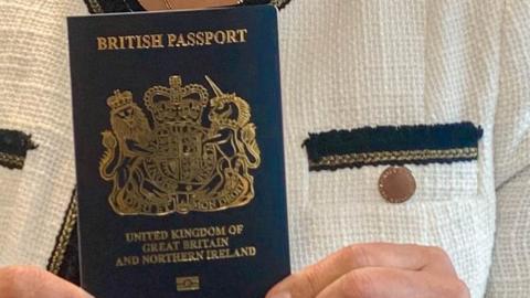 Is the new passport really blue or black? - BBC News