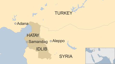 'Syrian' military plane crashes near Turkey border - BBC News