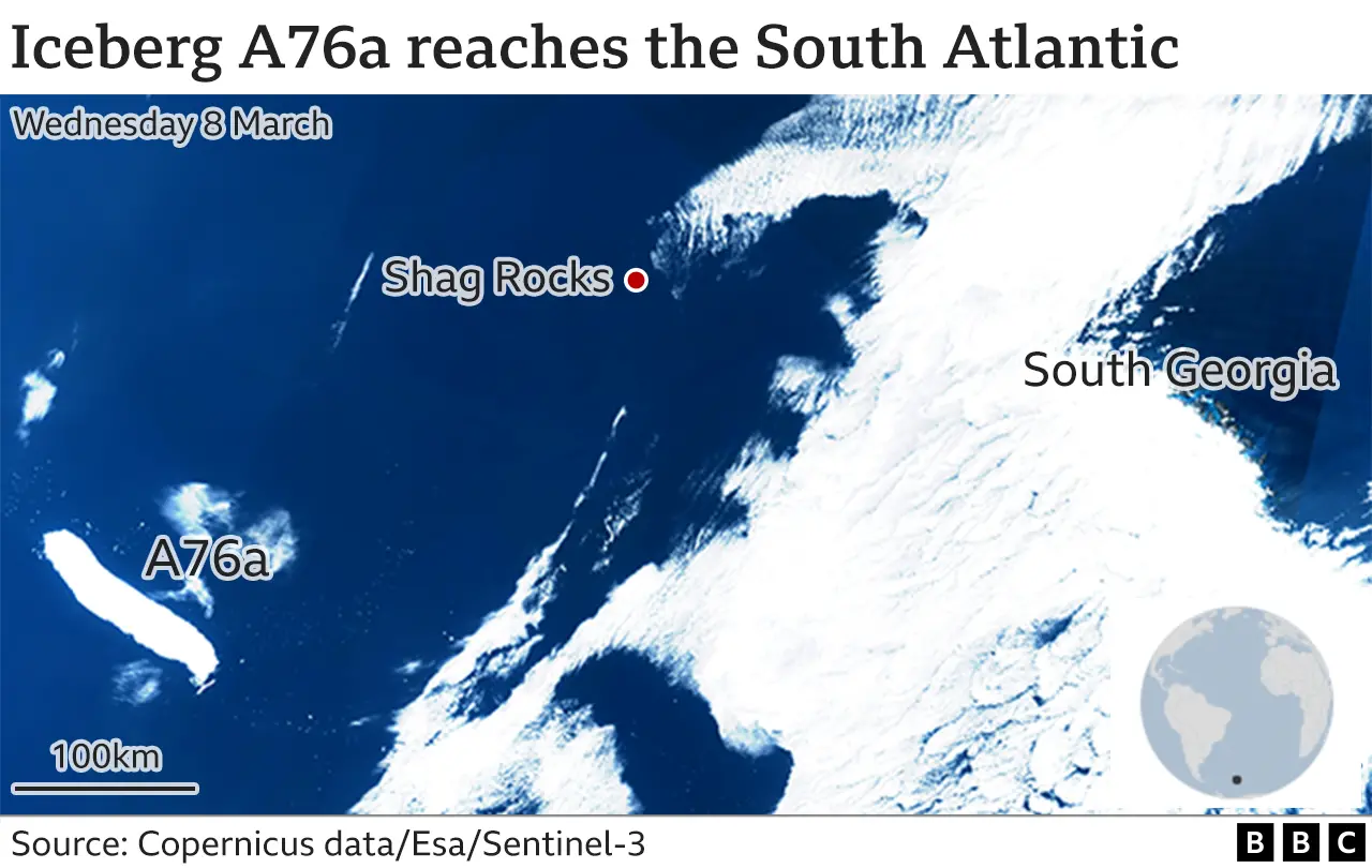 Scientists track iceberg the size of London