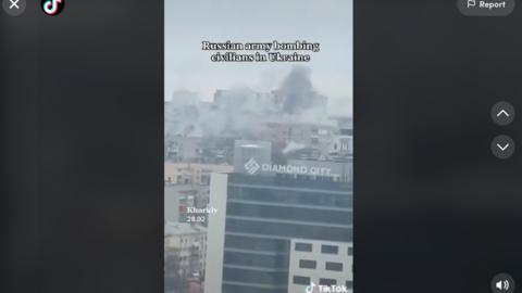 Ukraine War The Tiktoker Spreading Viral Videos Bbc News