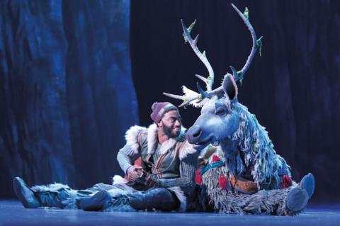 Thrills and chills at Broadway's Frozen musical - BBC News
