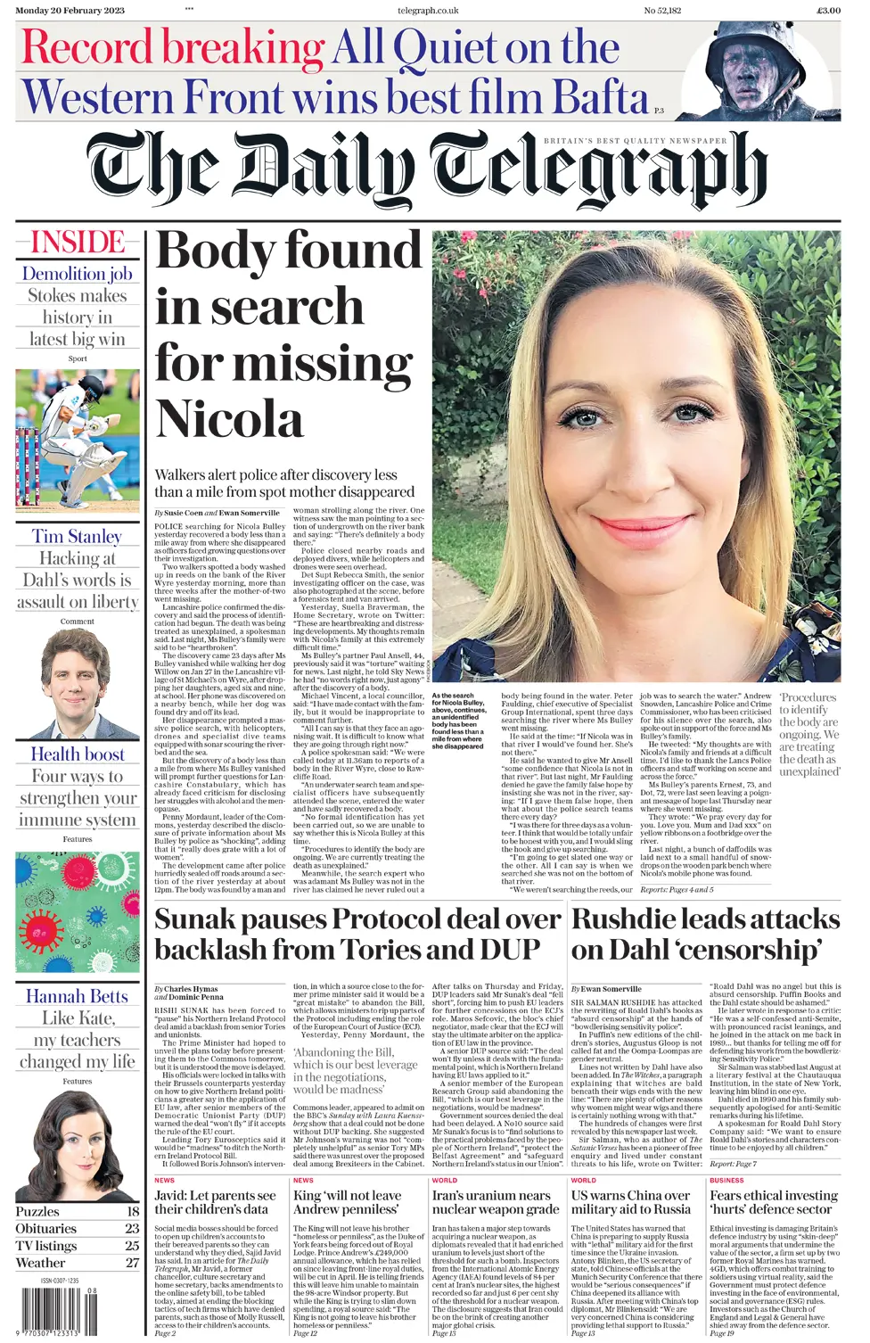 'Heartbreak' as Nicola search brings 'family's worst fear'