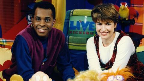 Let the gunge flow! Saturday morning kids' TV goes live again - BBC News