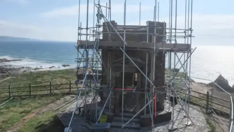 Bude coastal storm tower moved inland to escape coastal erosion