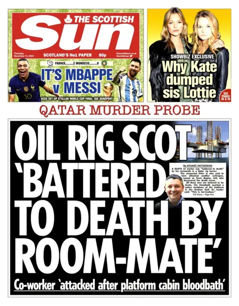 Scotland's papers: Murder on the rig and opposition's budget warning