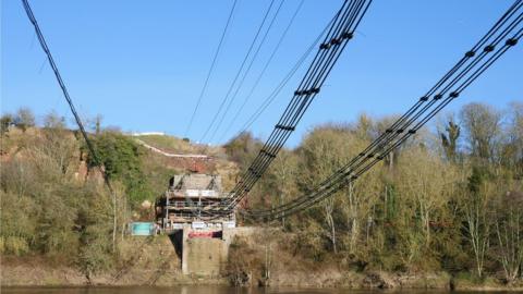 In pictures: The restoration of the Union Chain Bridge - BBC News