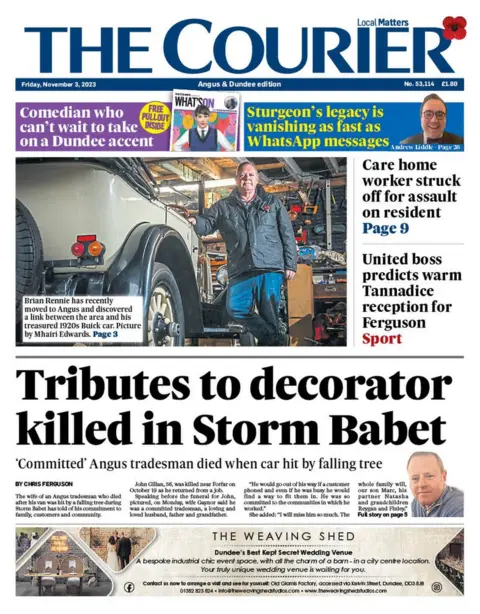 Scotland's papers: Sturgeon transparency claim and 'AI will end work'