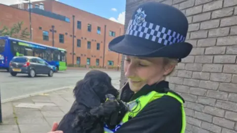Officer adopts dog found while on patrol in Walsall