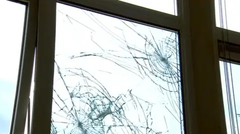 Gloucester primary school covered in milk and glass by vandals