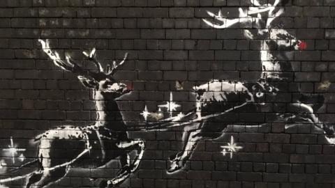 Banksy's Birmingham artwork highlighting homelessness preserved - BBC News