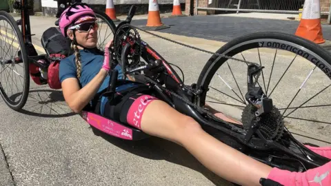 Mel Nicholls: Handcycling paralympian starts round-Britain challenge