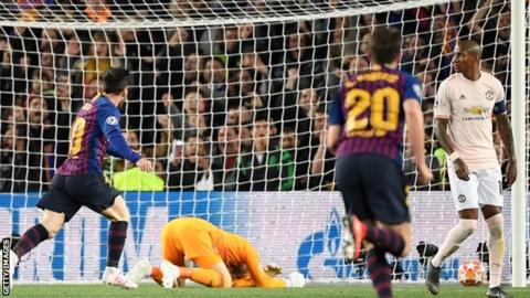 Barcelona 3-0 Manchester United: Lionel Messi stars as United knocked ...